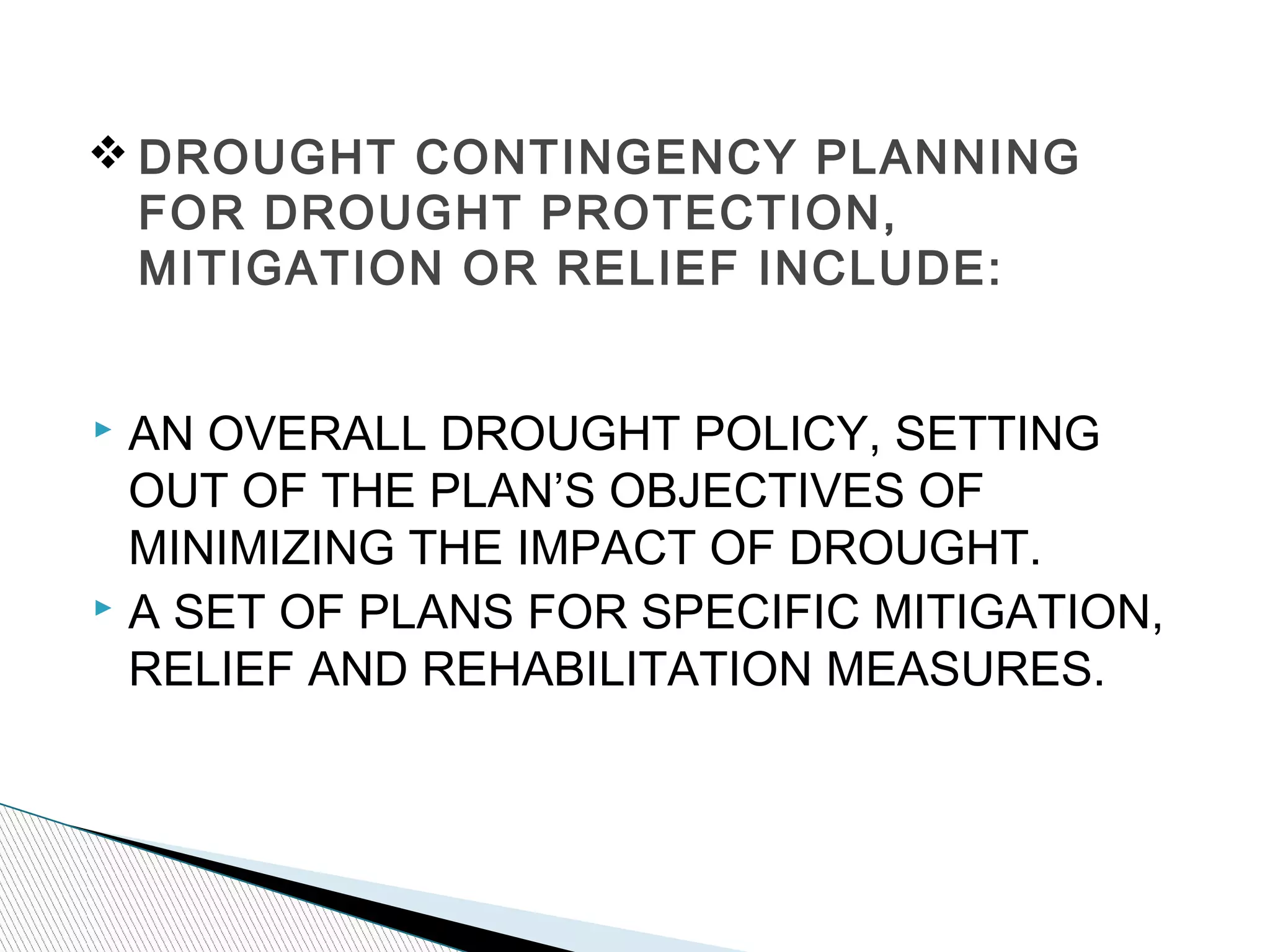 Drought contingency planning 140950106054 | PPT