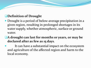 Drought management | PPTX