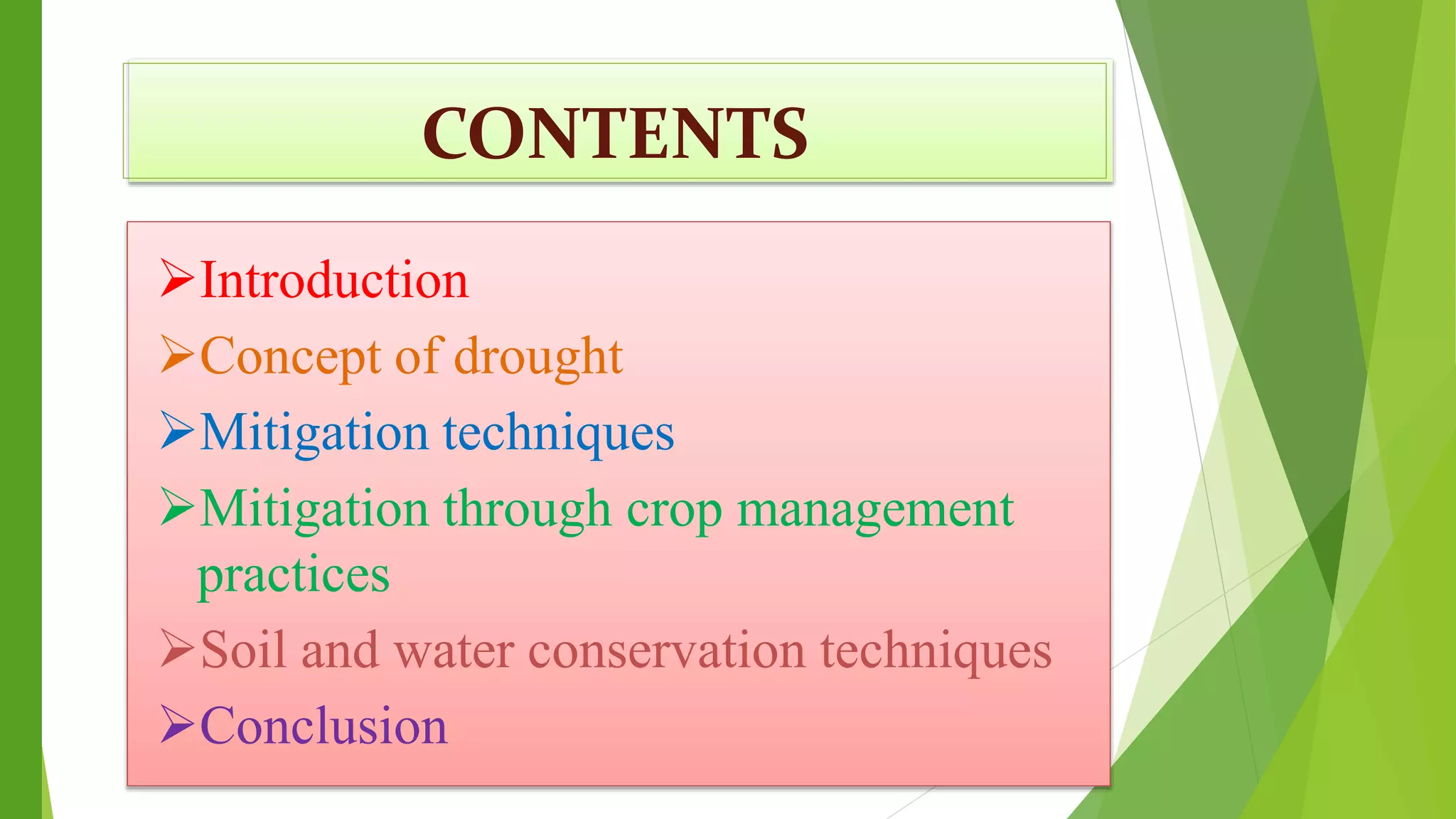 Disaster mitigation - drought | PPTX