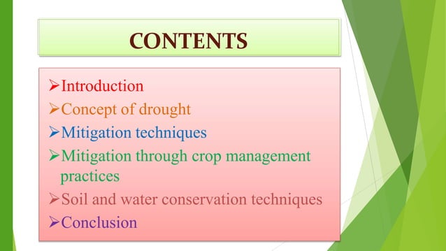 Disaster mitigation - drought | PPT