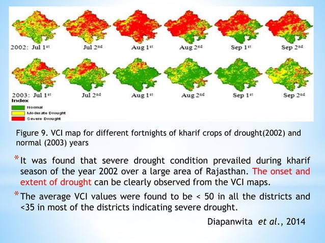Drought Monitoring And Management Using Remote Sensing
