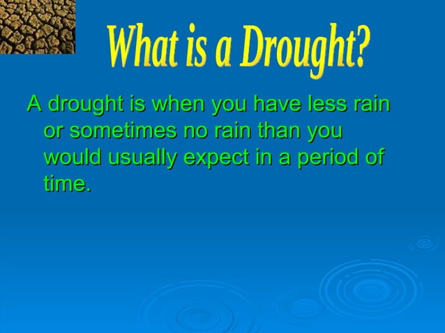 Droughts | PPT
