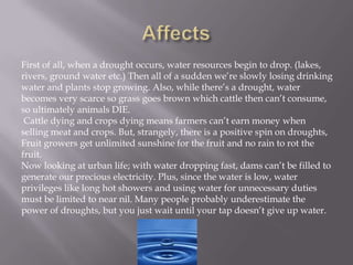 Droughts | PPTX