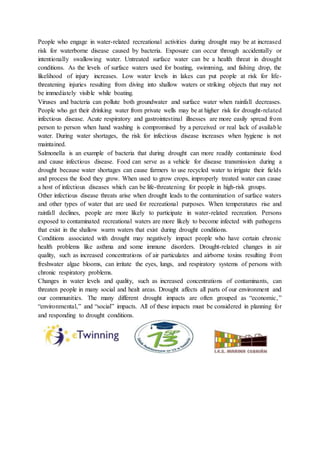 Droughts Group 2 | DOCX | Indoor Environmental Quality | Home & Garden