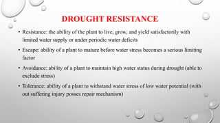 Drought stress | PPTX