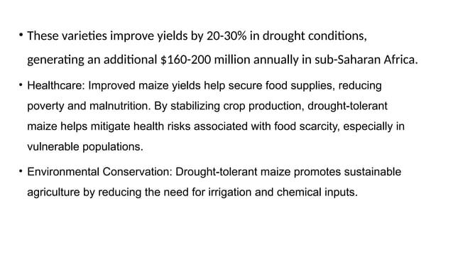 Drought Tolerant Maize_074808.pptx.agriculture | PPT
