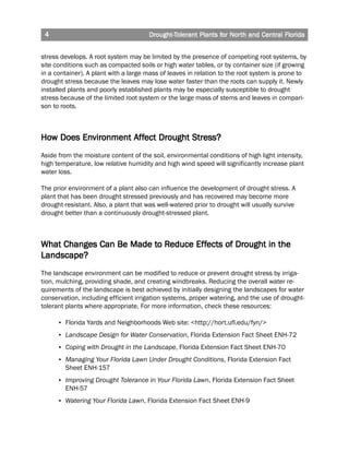 Drought-Tolerant Plants for North and Central Florida | PDF