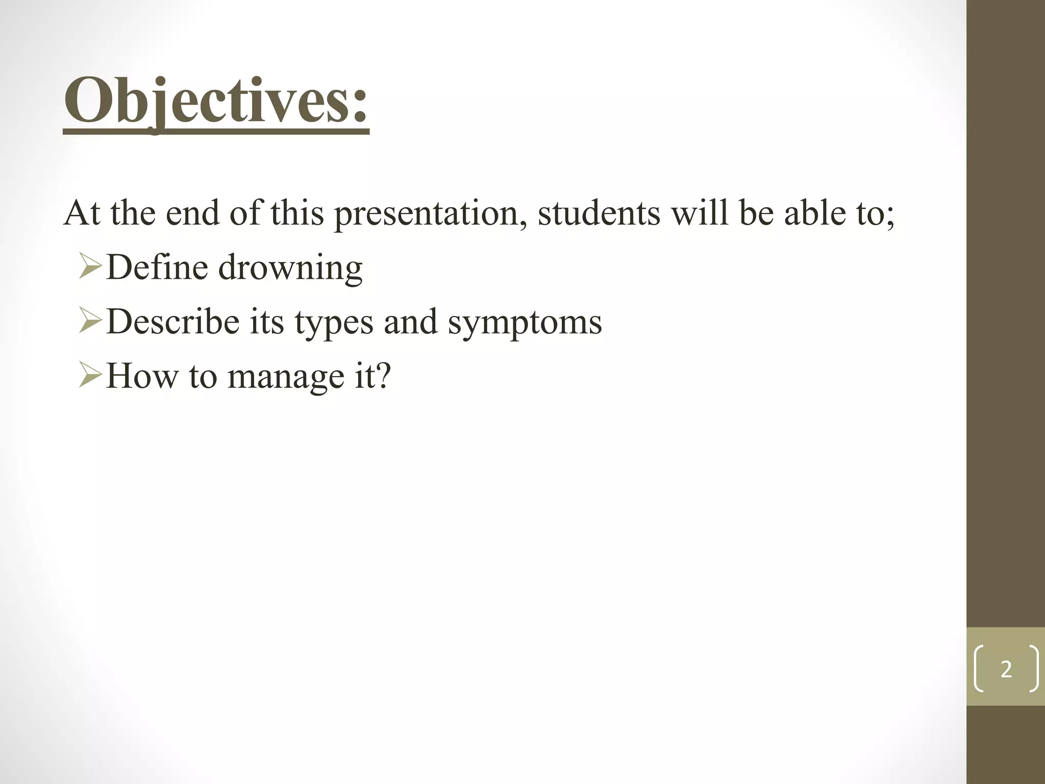 Drowning and CPR | PPTX