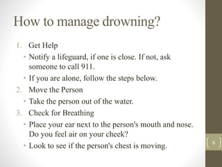Drowning and CPR | PPTX