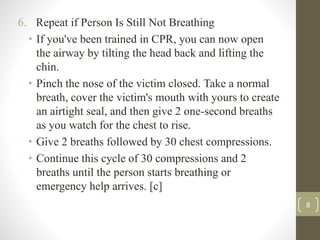 Drowning and CPR | PPTX