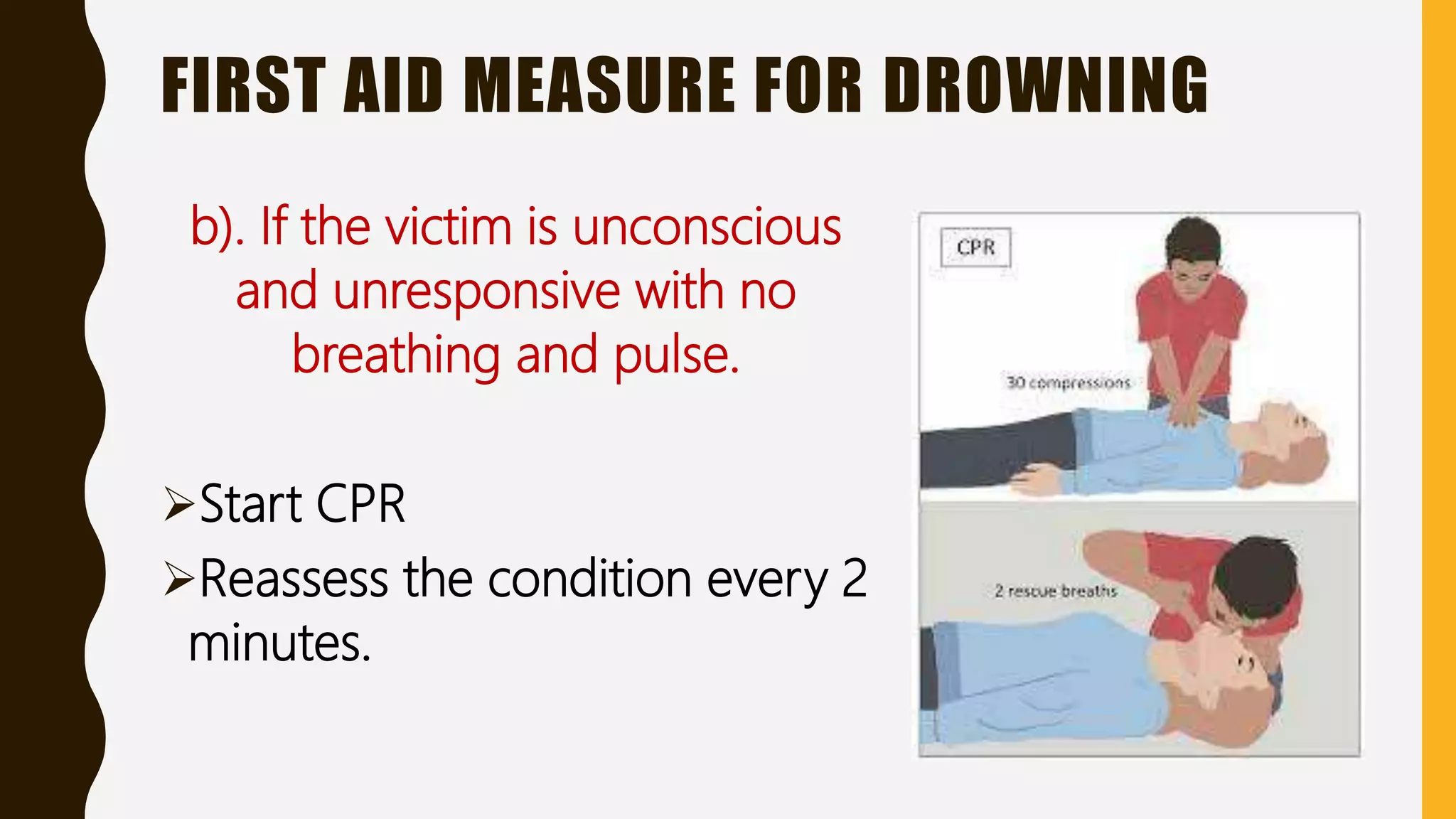 First aid for Drowning | PPTX