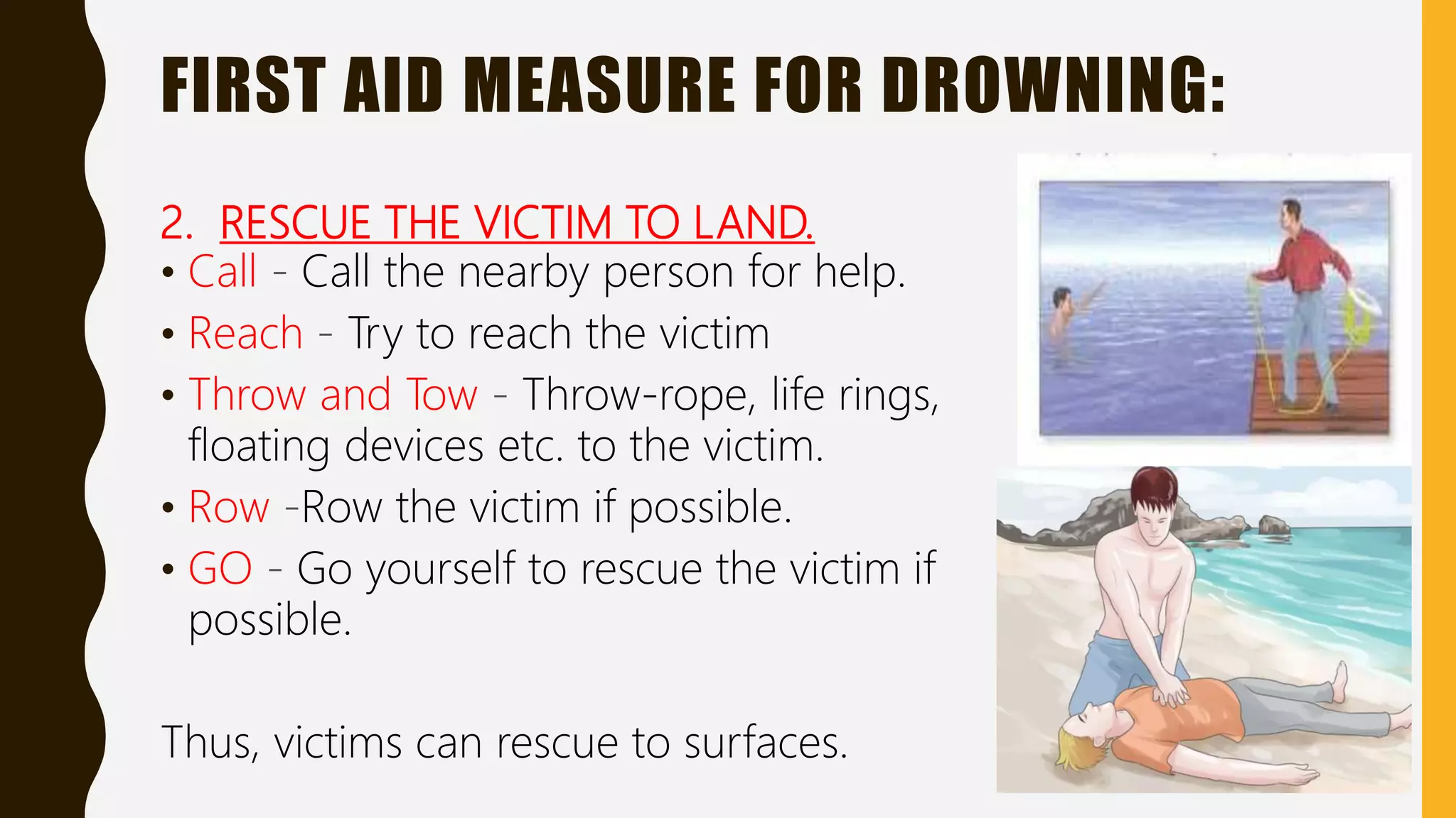 First aid for Drowning | PPTX
