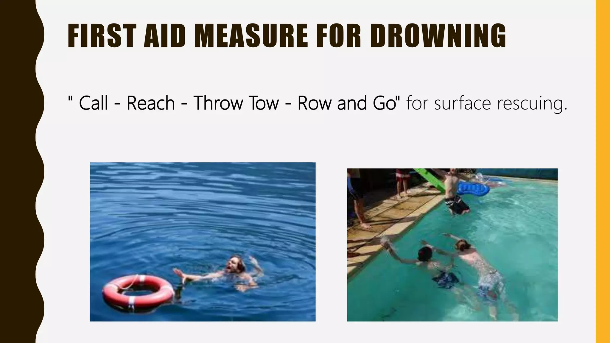 First aid for Drowning | PPTX