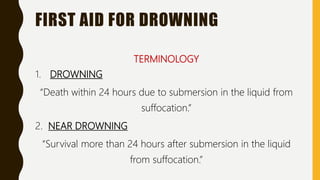 First aid for Drowning | PPTX