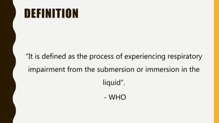 First aid for Drowning | PPTX