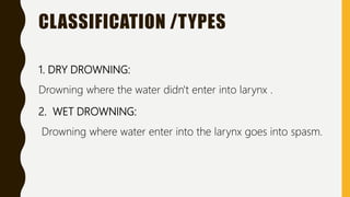 First aid for Drowning | PPTX