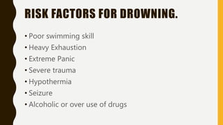 First aid for Drowning | PPTX