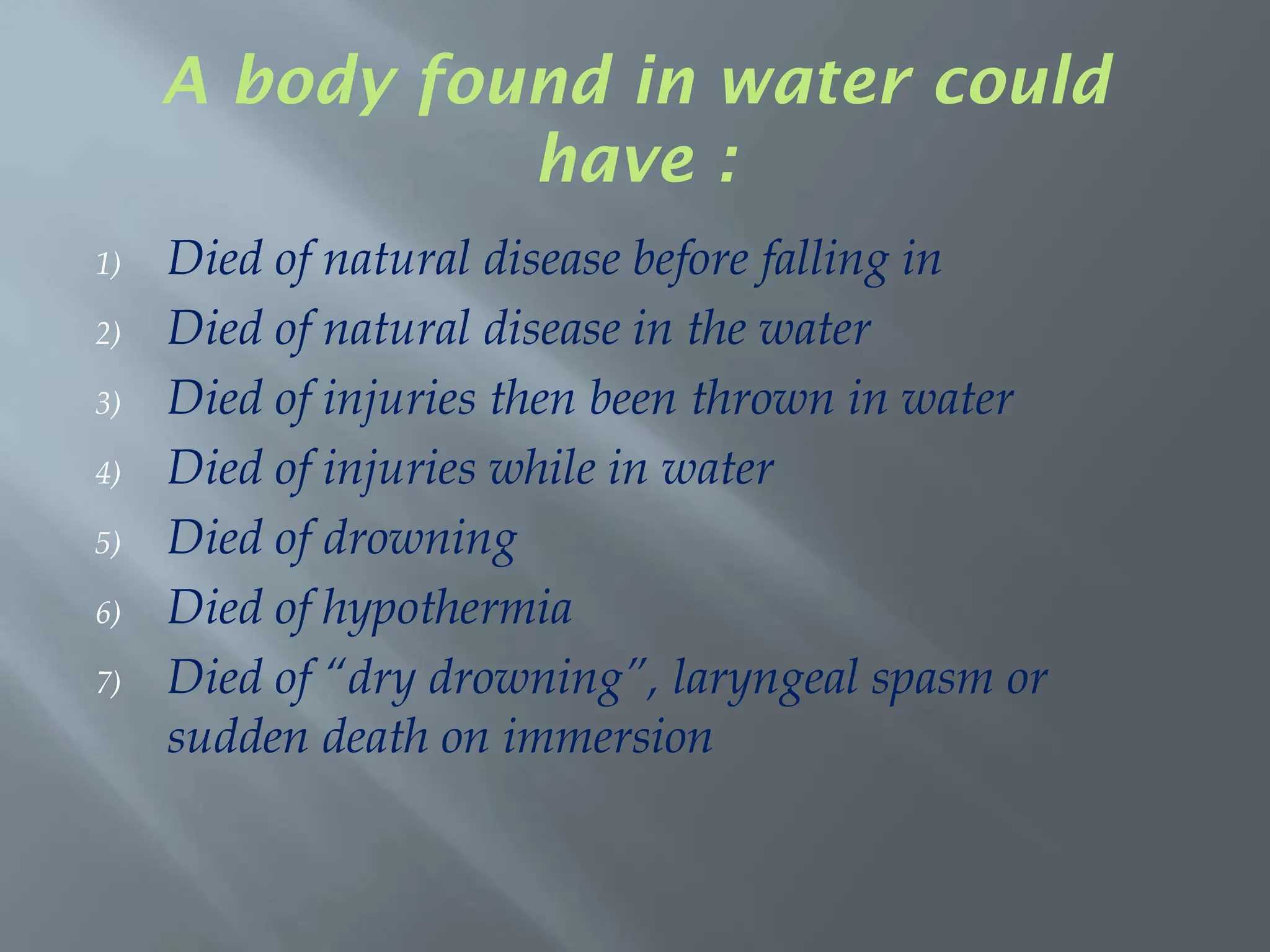 Drowning Chapter from Forensic Medicine.pptx