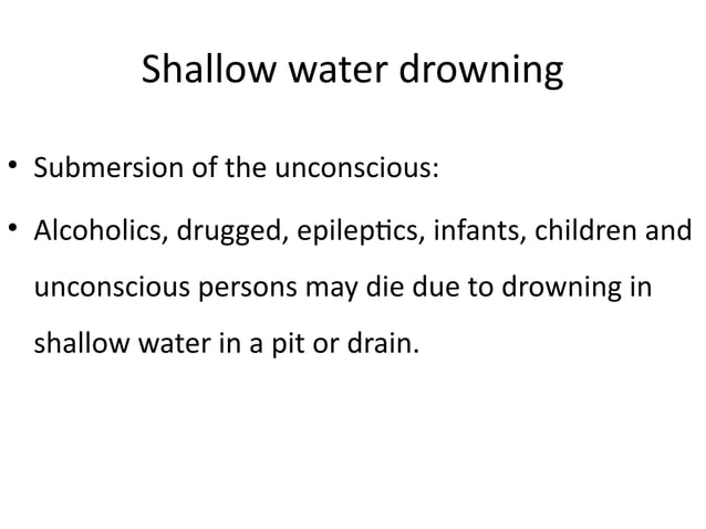 Drowning. (fresh water / seawater )pptx | PPT