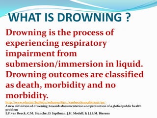 Drowning and Water Safety for the EMS Provider: Clinical and Practical ...