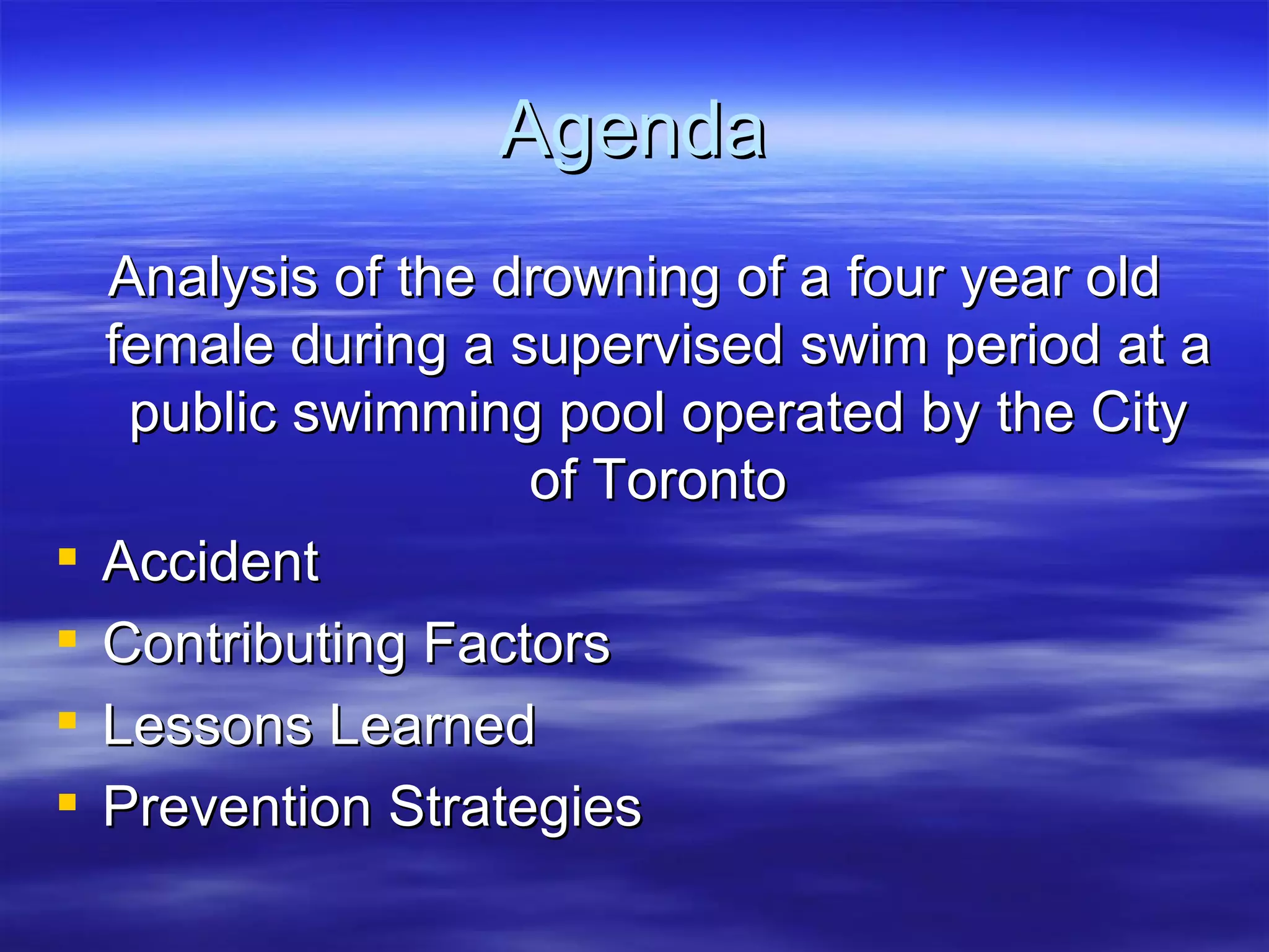 Drowning Incident Analysis | PPT