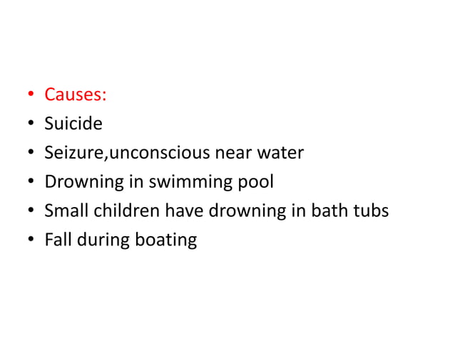 first aid management of patient with drowning | PPTX | First Aid | Injuries