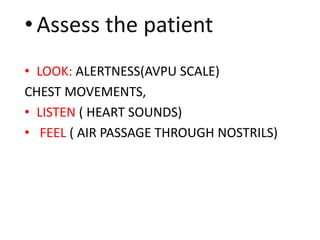 first aid management of patient with drowning | PPTX
