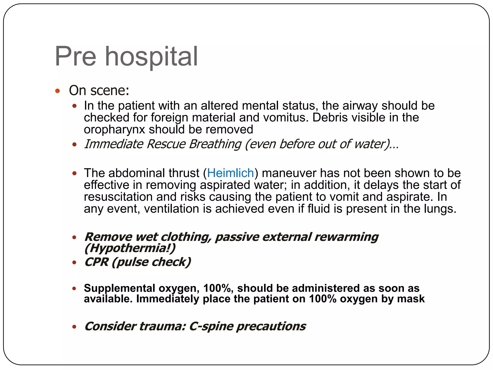 Drowning and electrical injuries | PPTX