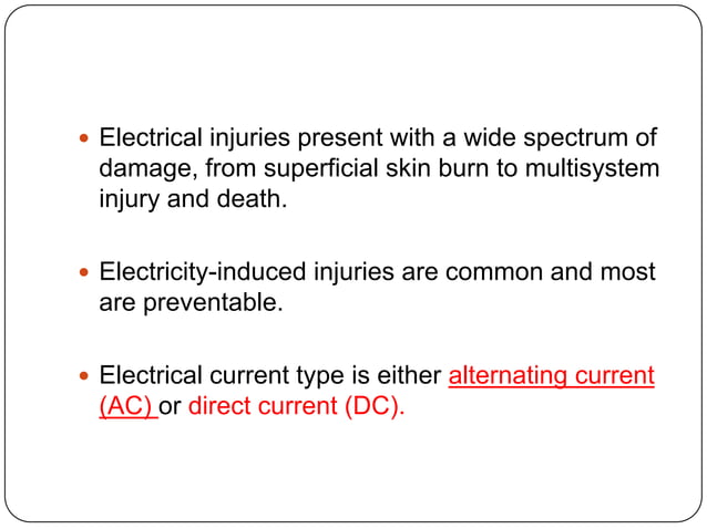 Drowning and electrical injuries | PPTX