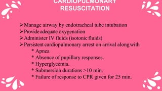 Drowning and near drowning | PPTX