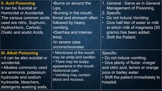 Drowning and poisoning PPt | PPTX