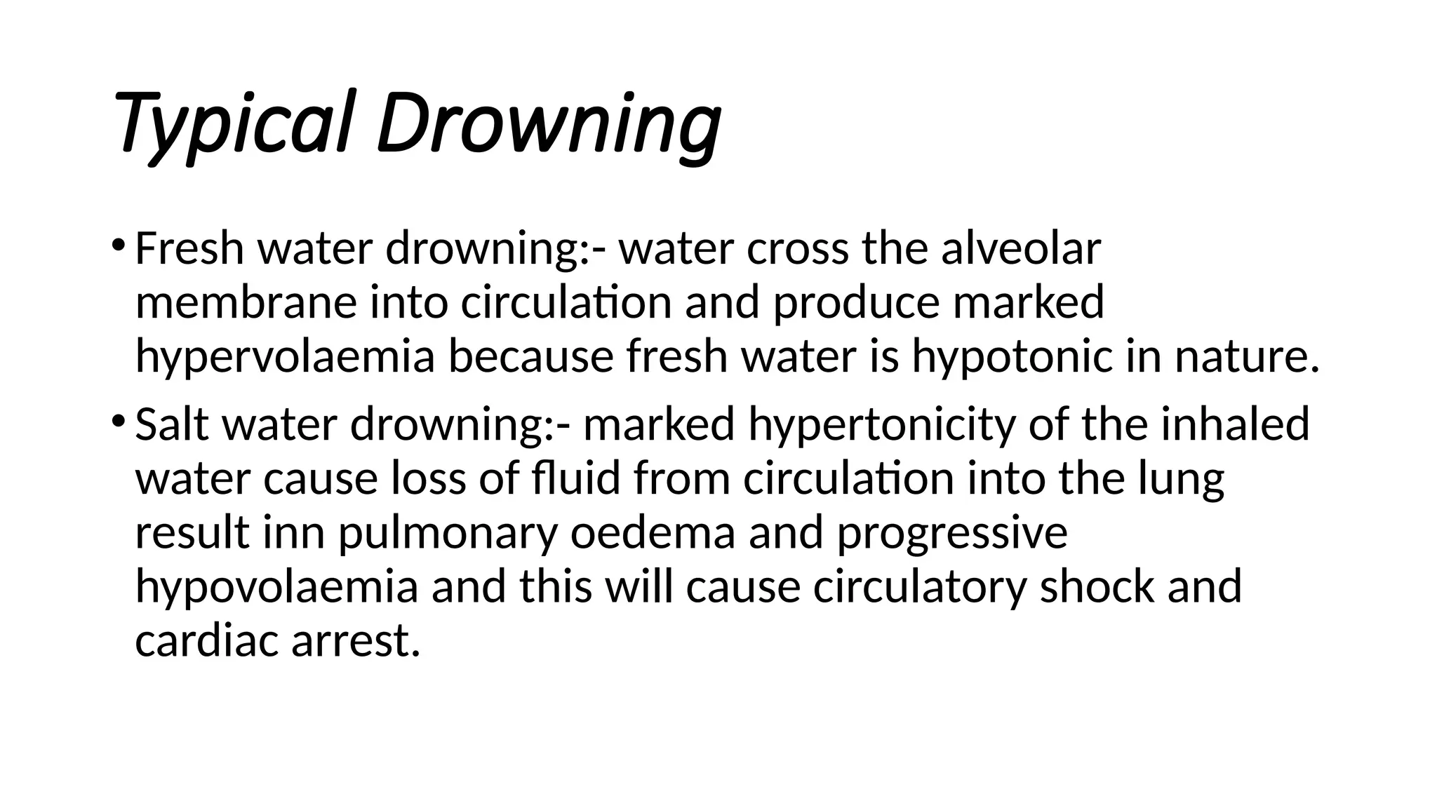 Drowning A detailed Case Study from postmortem examination | PPTX