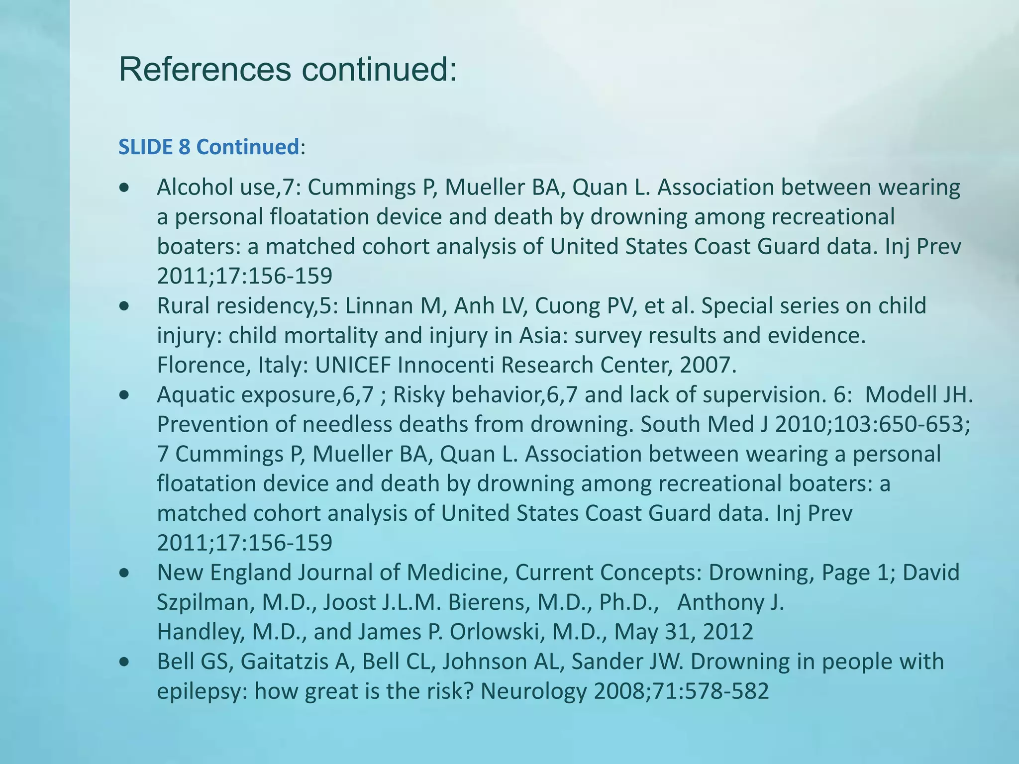 Drowning Prevention: A Contemporary Health Issue That Impacts Everyone ...