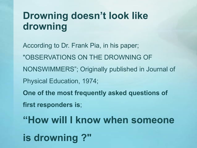 Drowning Prevention: A Contemporary Health Issue That Impacts Everyone ...