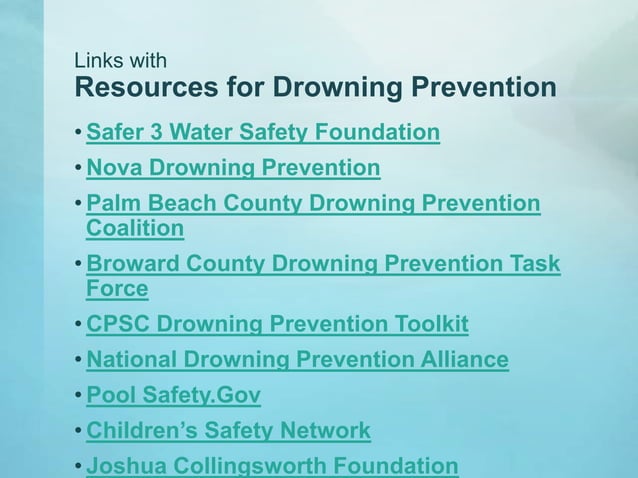 Drowning Prevention: A Contemporary Health Issue That Impacts Everyone ...