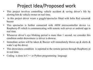 Drowsiness detection ppt | PPTX