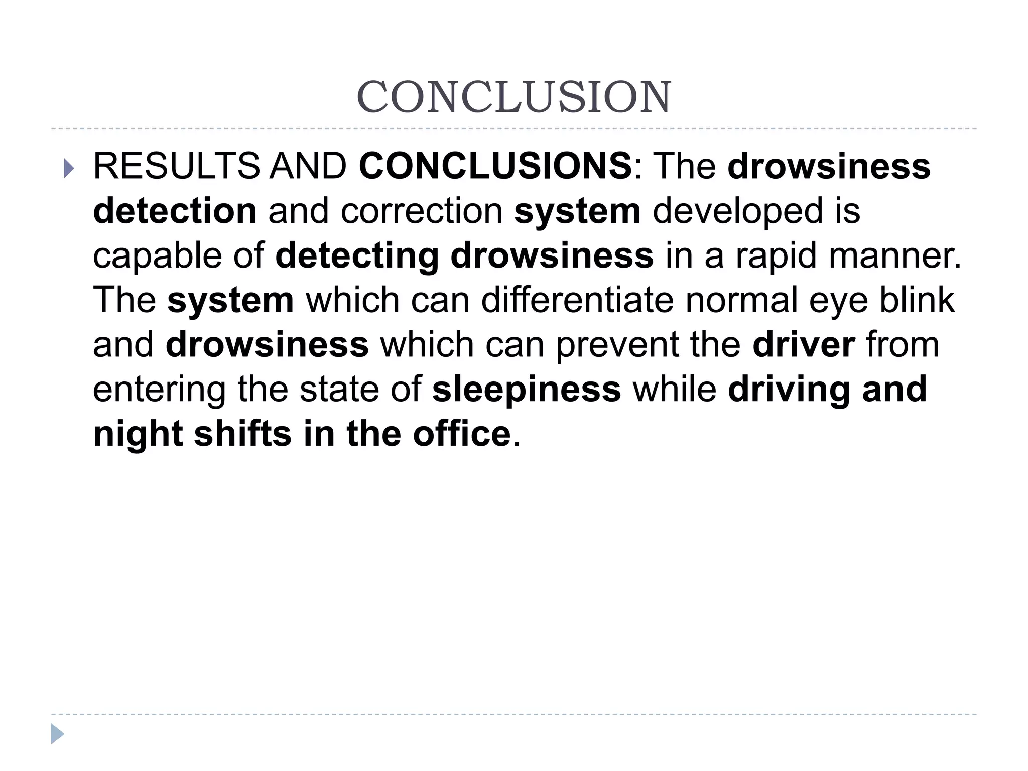 Drowsy driver detection | PPT