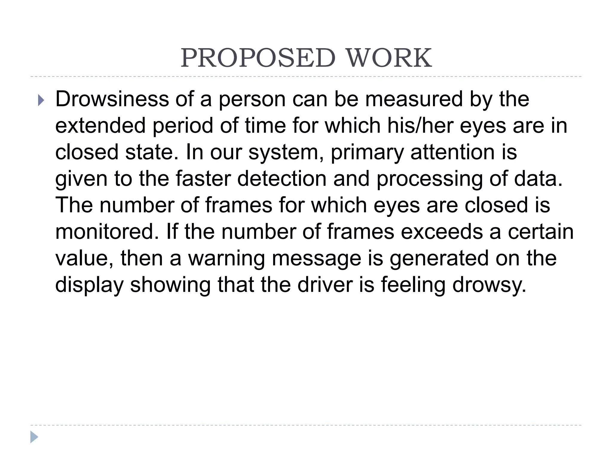 Drowsy Driver Detection Ppt