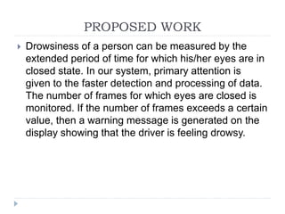 Drowsy driver detection | PPT