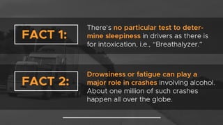 Drowsy Driving Facts and Stats | PPT