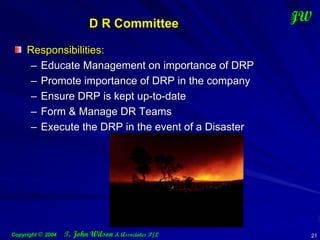 Disaster Recovery Planning | PDF