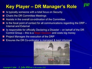 Disaster Recovery Planning | PDF