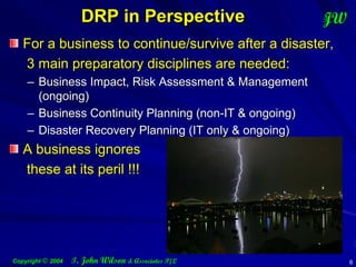 Disaster Recovery Planning | PDF