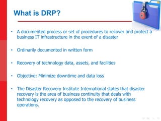Disaster Recovery Plan | PPTX