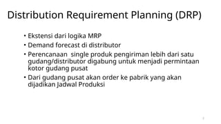 DISTRIBUTION REQUIREMENT PLANNING IN SCM | PPTX