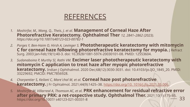 Dr Parnika - management of post transepithelial photorefractive keratectomy scar.pptx...pptx