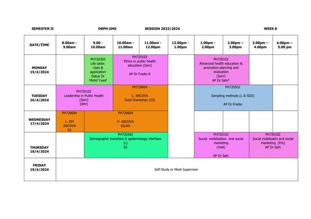 DrPH SEMESTER 2 BLOCK SCHEDULE SESSION 2023-2024.pdf