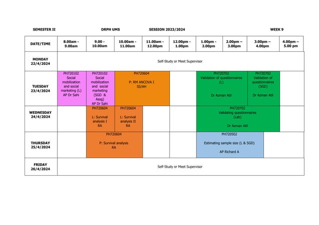 DrPH SEMESTER 2 BLOCK SCHEDULE SESSION 2023-2024.pdf