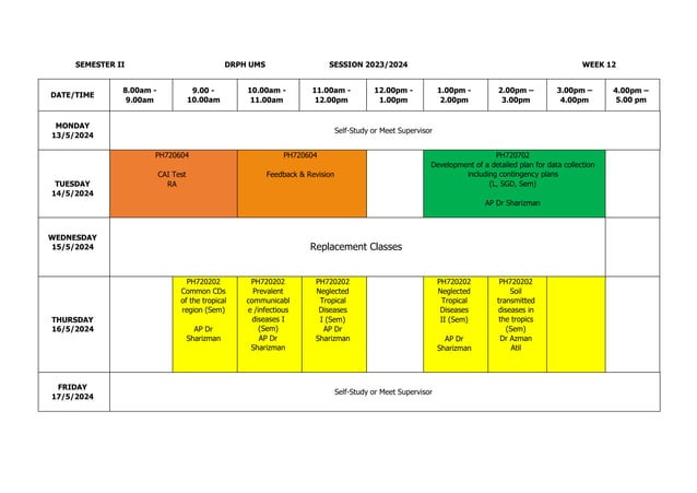 DrPH SEMESTER 2 BLOCK SCHEDULE SESSION 2023-2024.pdf