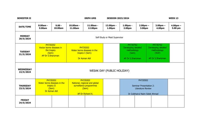DrPH SEMESTER 2 BLOCK SCHEDULE SESSION 2023-2024.pdf